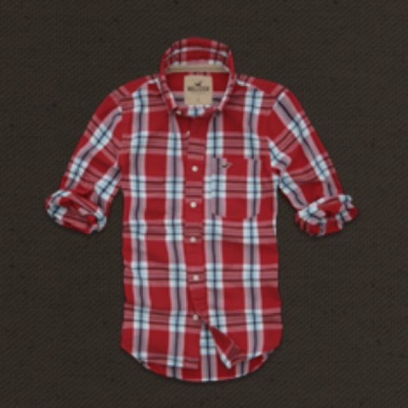 Hollister | Shirts | Hollister Co Laguna Niguel Red Plaid Shirt | Poshmark